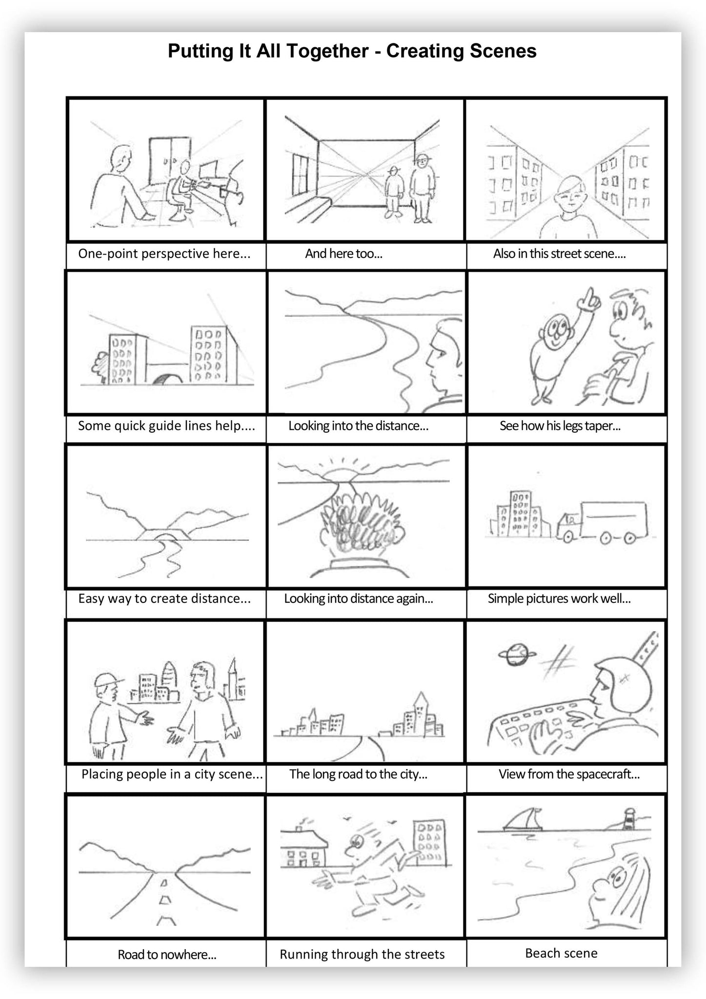 Drawing Skills for Storyboarding Workbook Digital Download | Graham Shaw